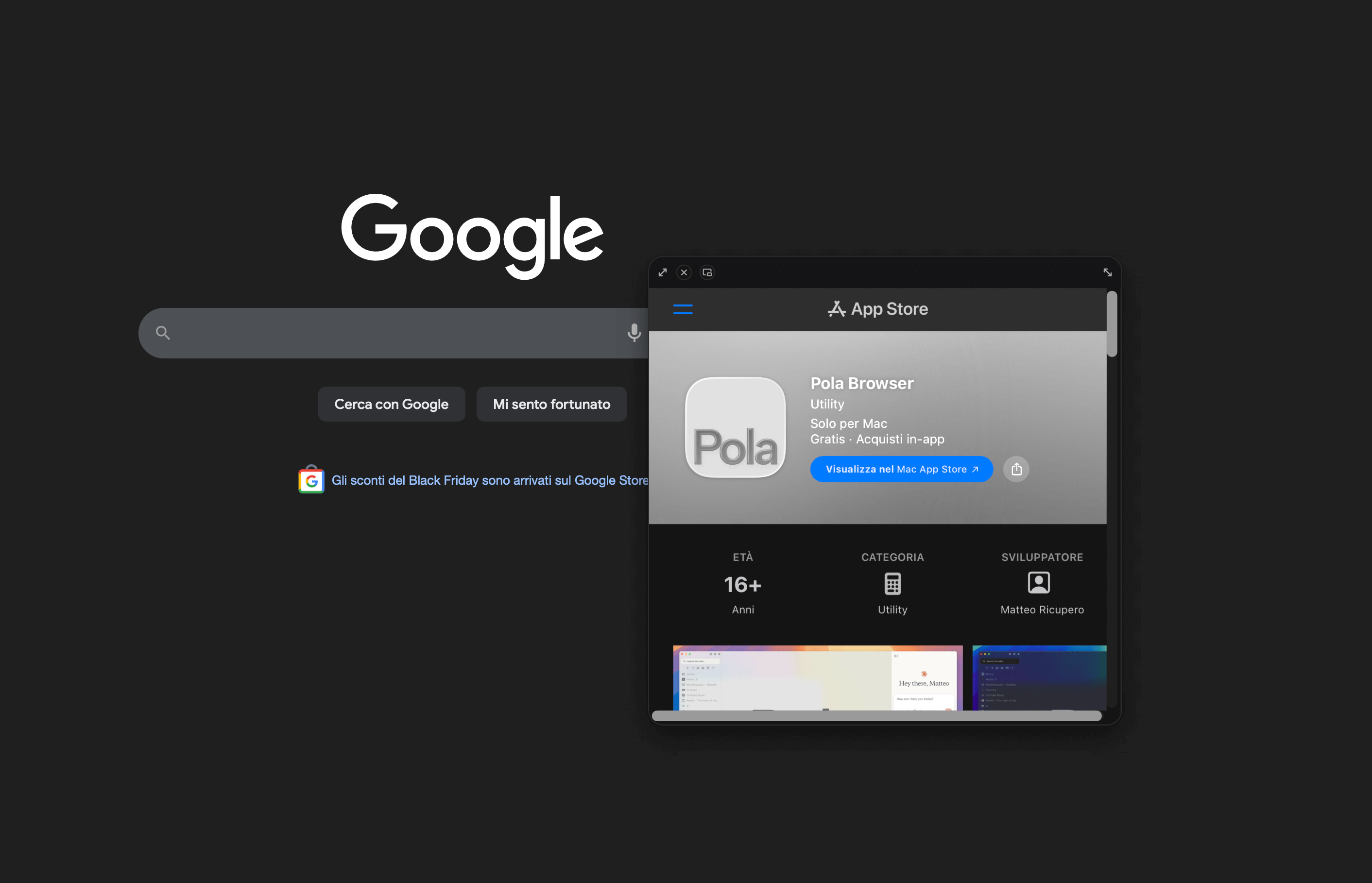 Floating tabs for multitasking - Pola Browser | Pola Browser